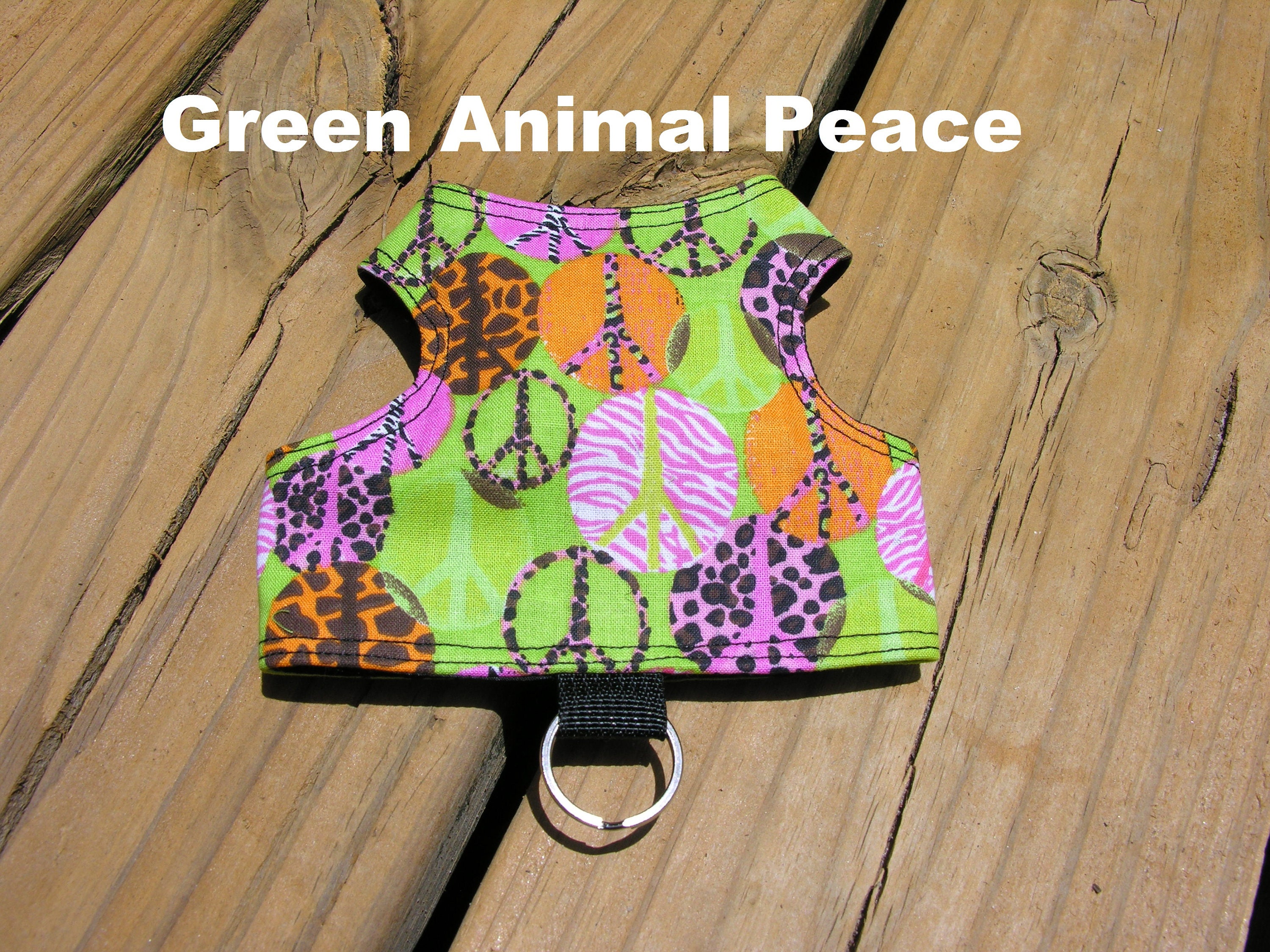 Safetykatz Walking Jacket Green Animal Peace; Custom Made Cat ...
