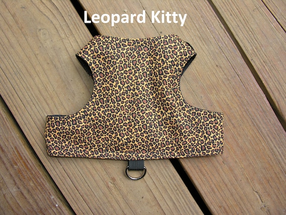 Safetykatz Walking Jacket Leopard Kitty Custom Made Cat | Etsy