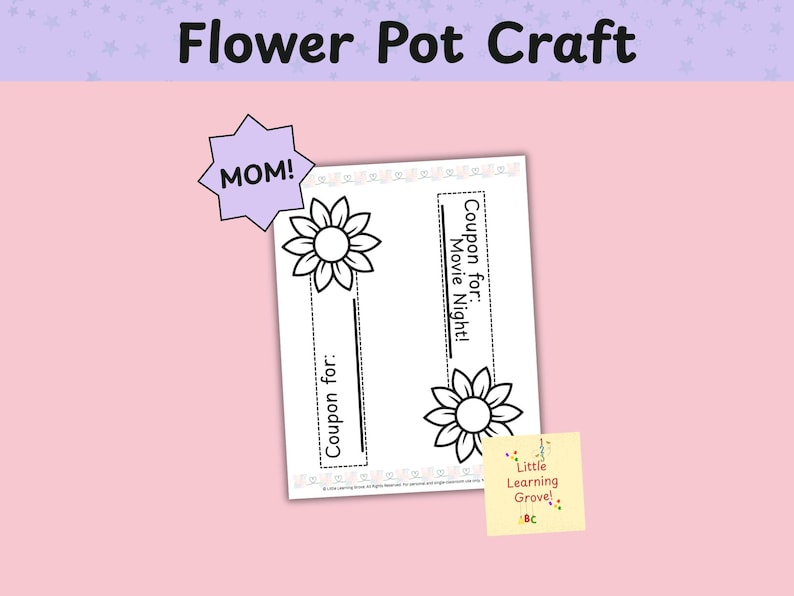 Mother's Day Flower Pot Craft | A Sweet Set of Activities for Kids to ...