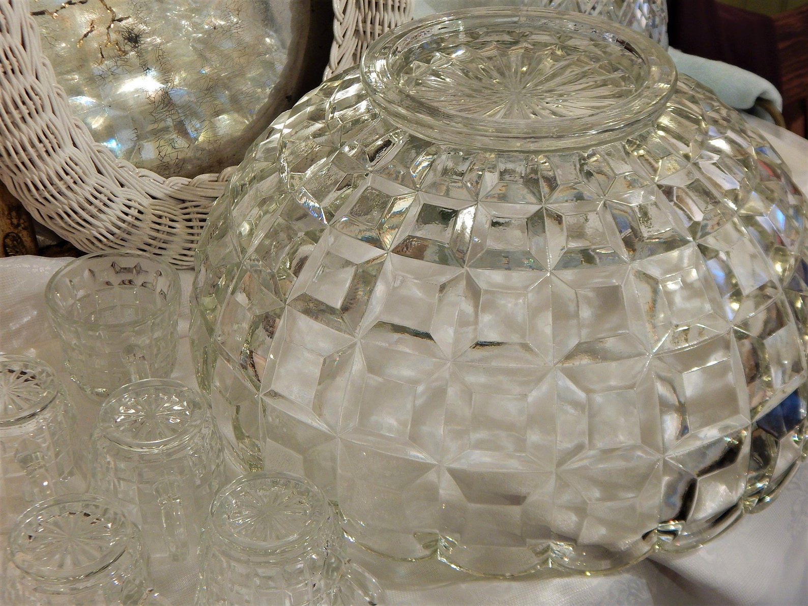 Antique C.1890 RARE Duncan & Miller Block Pattern 14 | Etsy