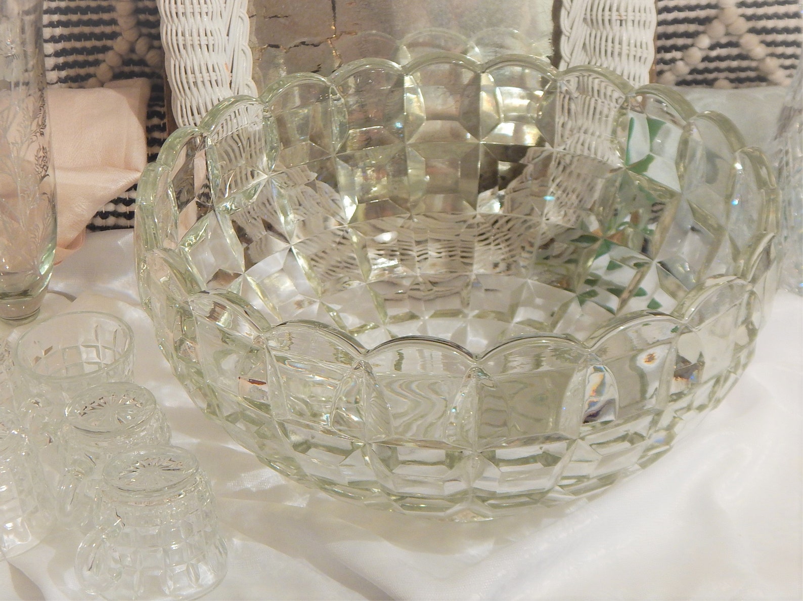 Antique C.1890 RARE Duncan & Miller Block Pattern 14 | Etsy