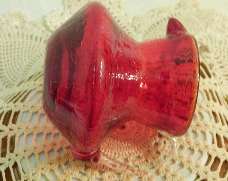 BLENKO Ruby Crackle C. 1945 Mini-Pitcher of Blown Glass | Etsy