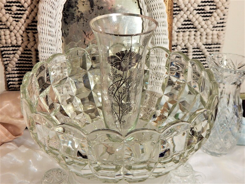 Antique C.1890 RARE Duncan & Miller Block Pattern 14 | Etsy