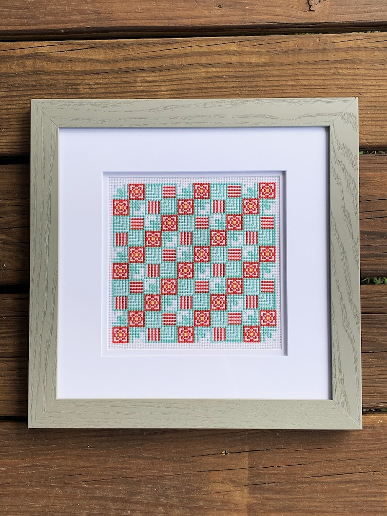 Checkerboard Cross Stitch Pattern Pdf - Etsy