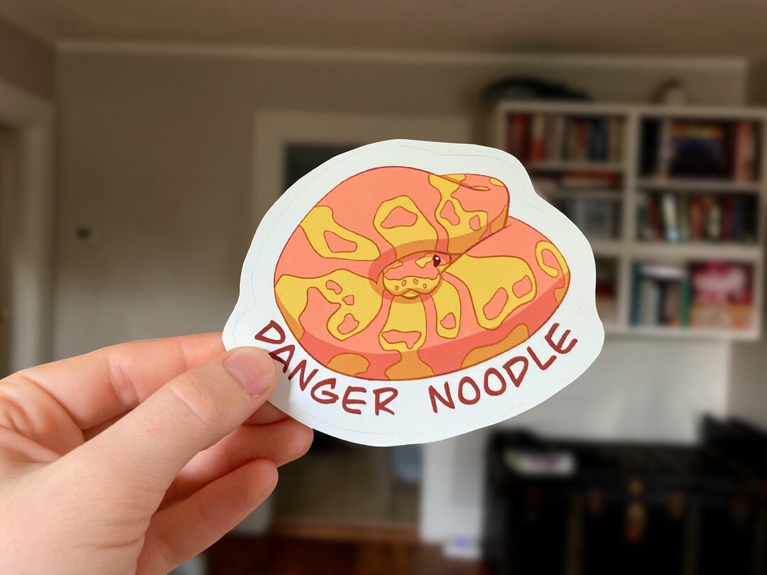 Banana Ball Python Sticker Cute Snake Danger Noodle Terrarium Decal for ...