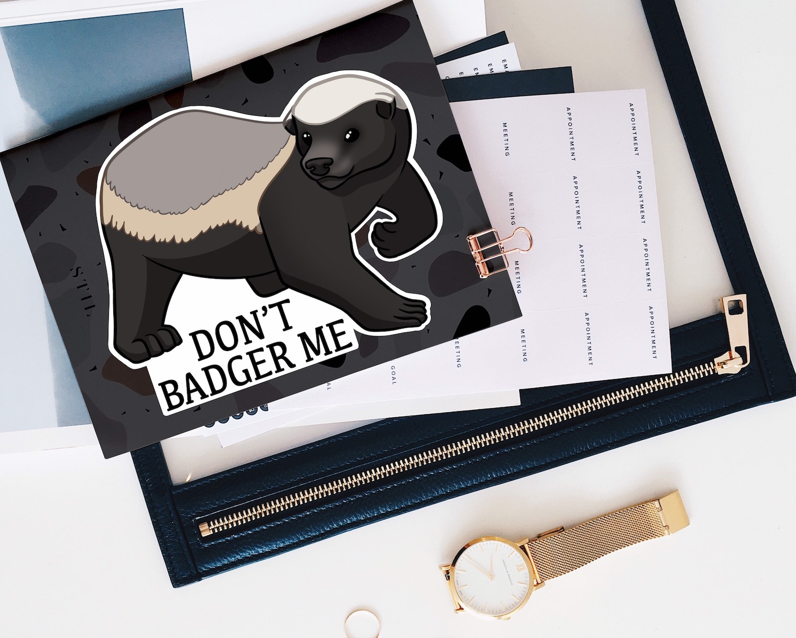 Badger Sticker Honey Badger Vinyl Decal - Etsy