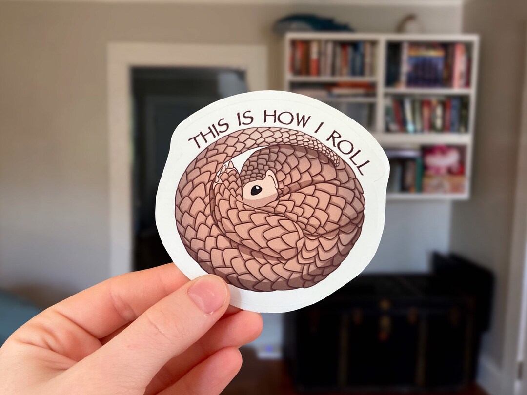 Funny Pangolin Sticker Animal Conservation Car Bumper Window Decal Joke ...