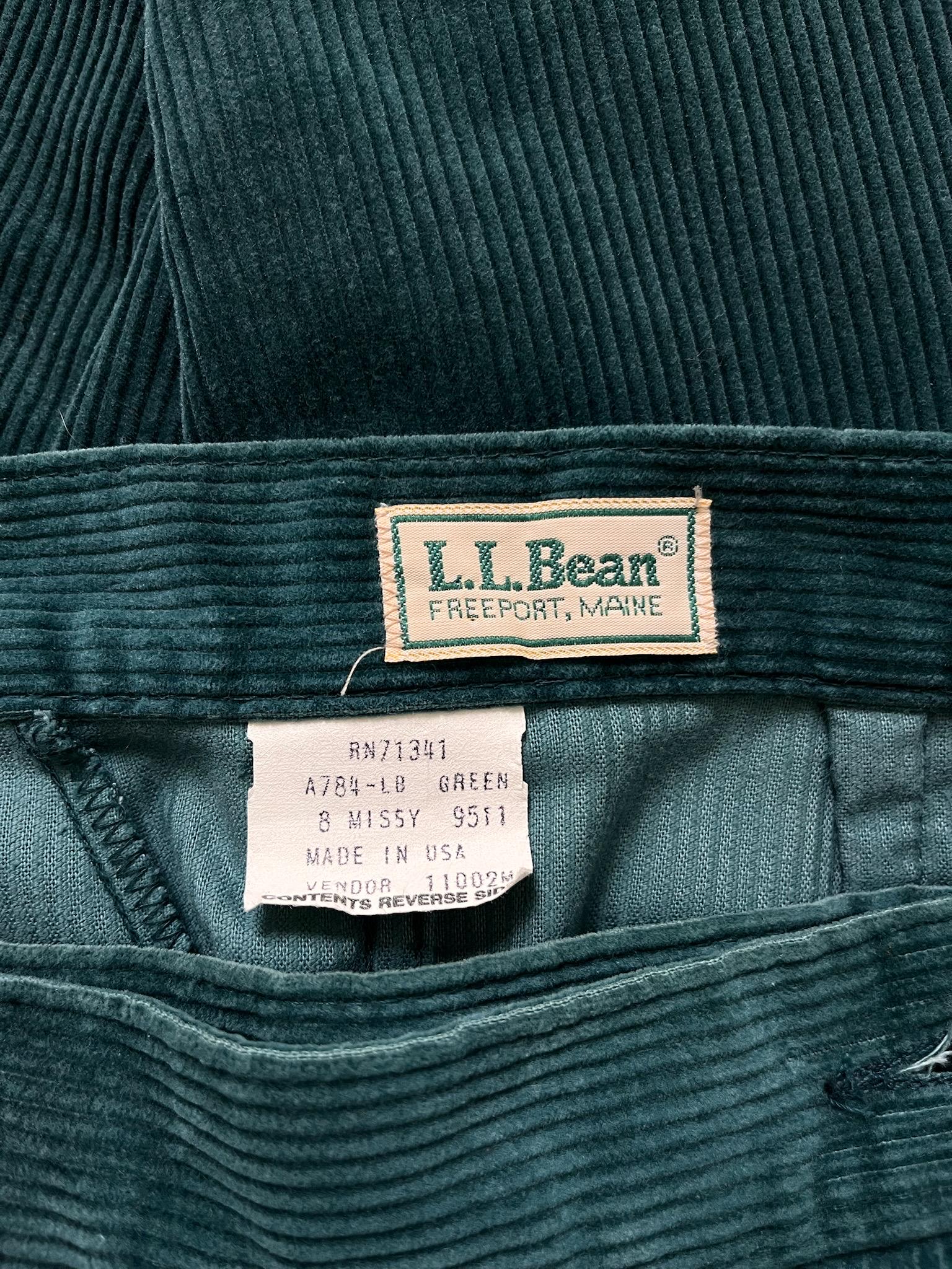 1990s Skirt / 90s LL Bean Teal Corduroy A-line Skirt / Small - Etsy