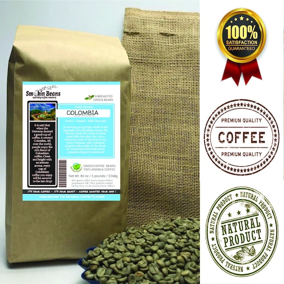 2lb/40lb Colombia Excelso PREMIUM SPECIALTY GREEN Coffee - Etsy
