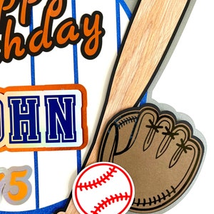 Baseball Cake Topper/ Mets Inspired / NY Mets Birthday/ Baseball ...