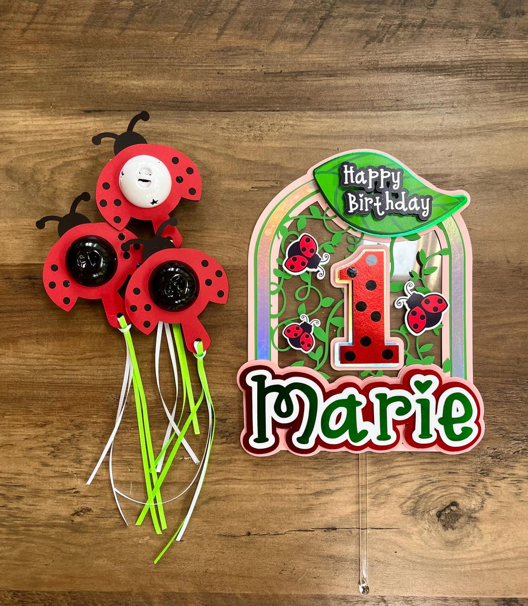 Ladybug Cake Topper / First Birthday/ Baby Cake Topper/ Mariquita ...