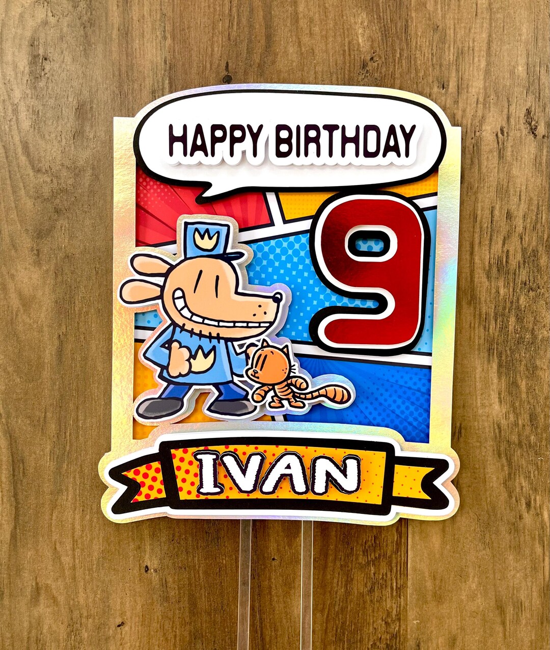 Dogman Inspired Cake Topper / Birthday Theme / Party Favors/ - Etsy