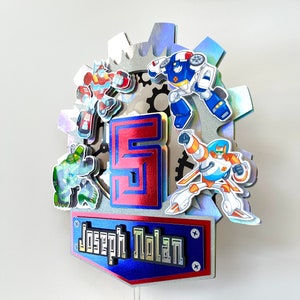 Rescue Bots Inspired Cake Topper / Party Favors / Centerpiece ...
