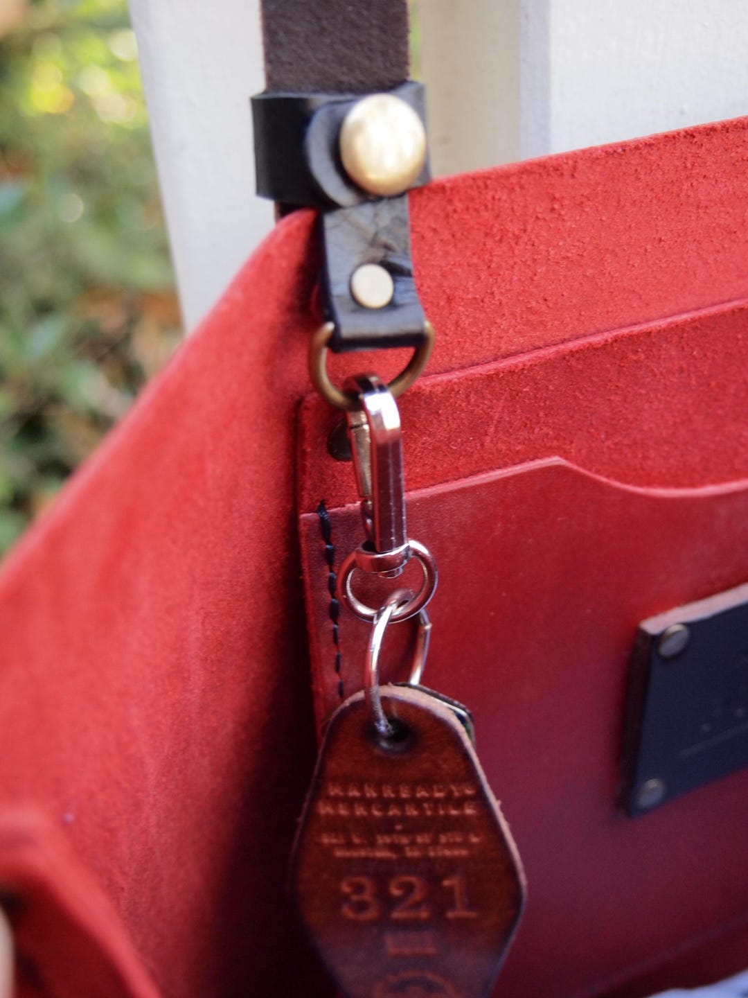 Leather Key Holder Key Strap for Totes Wrap Around Charm Holder Bag ...