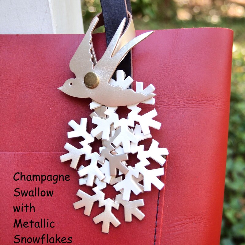 Wrap Leather Bag Charm - Etsy
