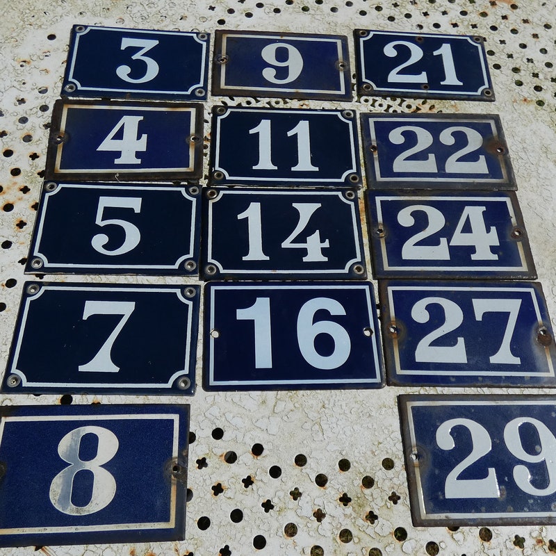 French House Numbers - Etsy
