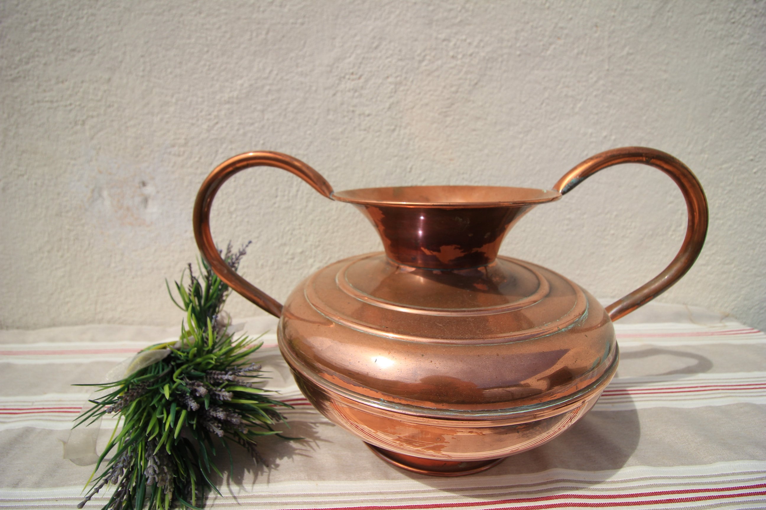 French Llecellier Villedieu copper vase copper urn Villedieu | Etsy