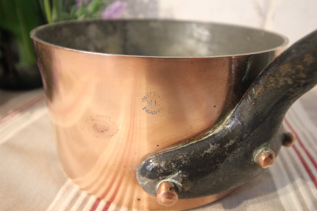 French Villedieu Copper Pan 2mm Villedieu ML French Cooking Pan ...