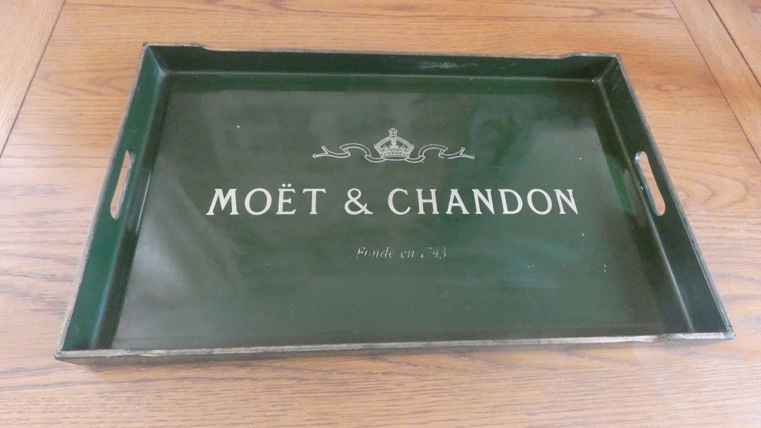Tray Champagne MOET CHANDON Bar Ware Interior Decor French Advertising ...