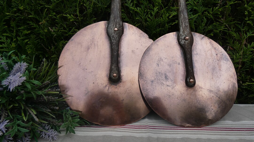 Pair of Copper Pan Lids - Etsy