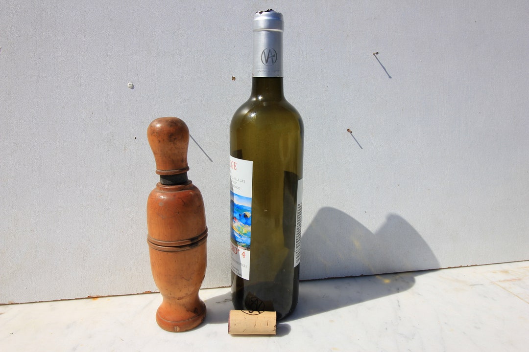 Antique French Wooden Bottle Corker,cork Inserter, Antique French ...