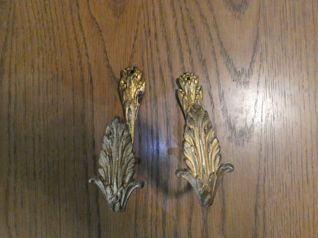 Pair of Bronze Holdbacks , Tiebacks , Gilded Holdbacks , Home Decor - Etsy