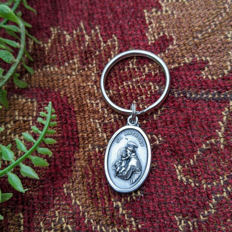 St Anthony Keychain - Etsy
