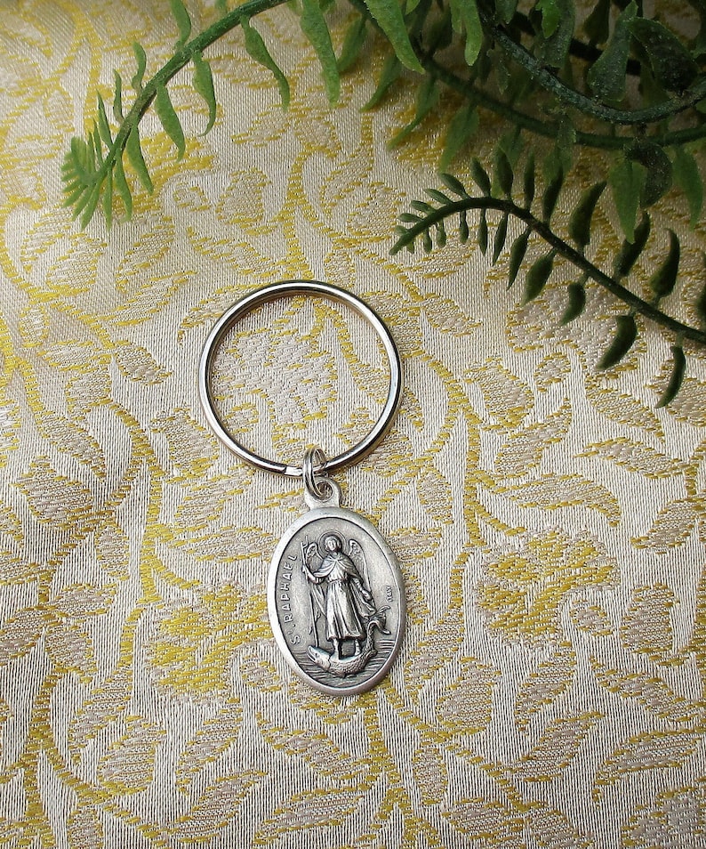 St. Raphael Key Ring: Patron Saint, Made in Italy - Etsy