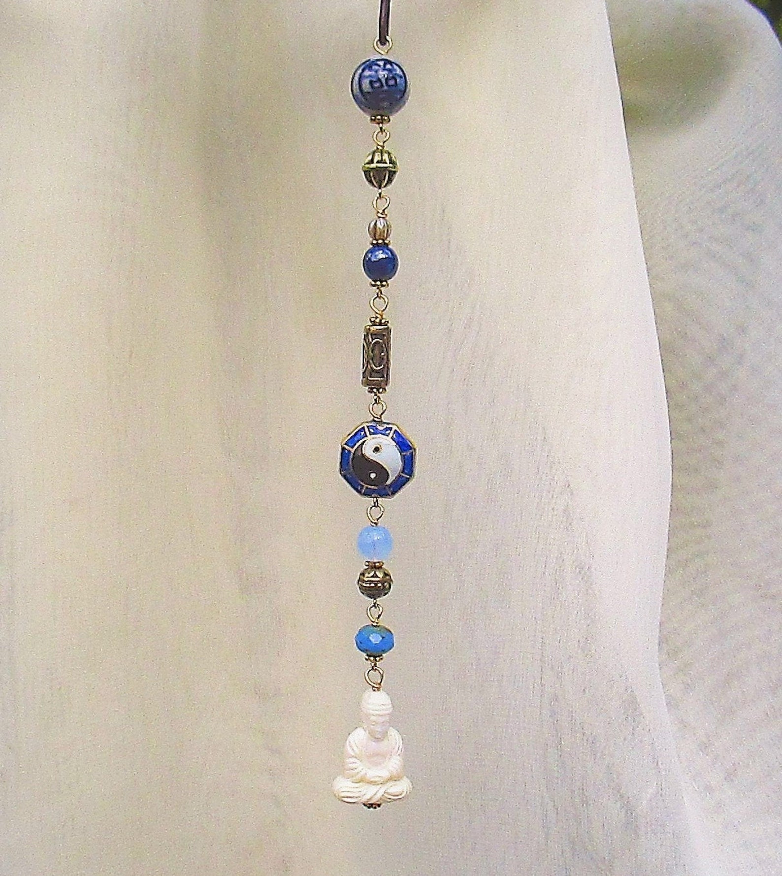 Buddha Asian Yin Yang Car Charm Travel Amulet Auto Accessory | Etsy