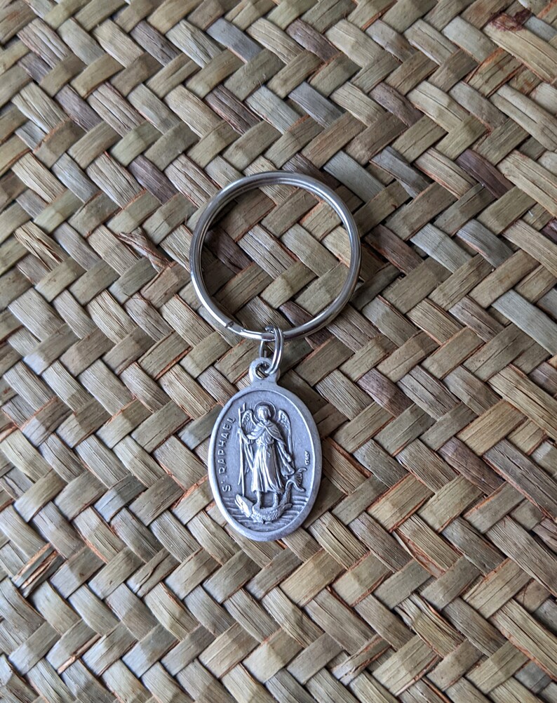 St. Raphael Key Ring: Patron Saint, Made in Italy - Etsy