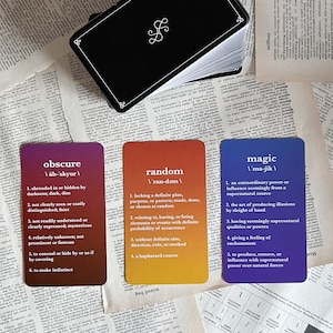 Diviner Definitions Oracle Deck: A Dictionary Inspired Oracle - Etsy