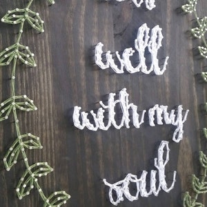 It is Well With My Soul String Art, Hymn String Art, Christian Quote ...