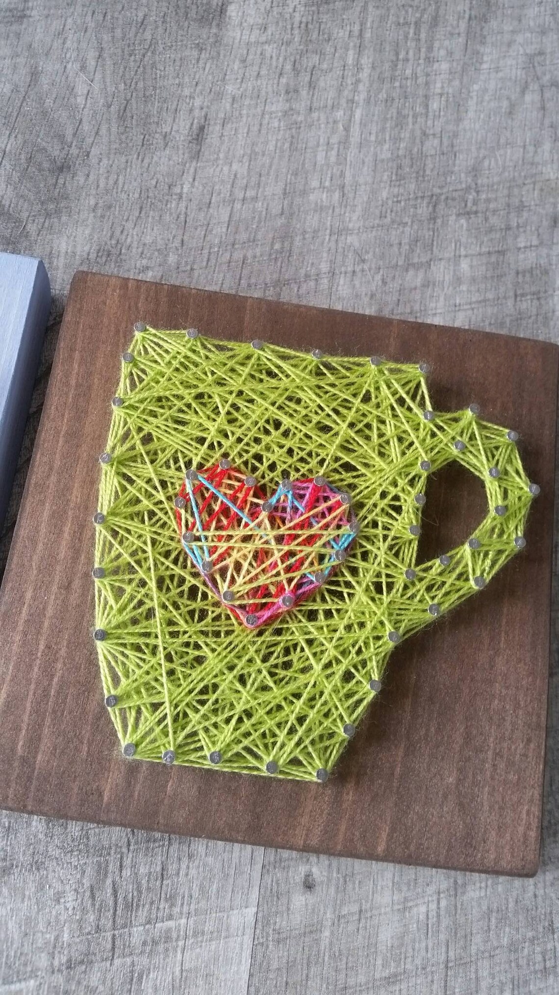 Mini Coffee Cup String Art Mini Tea Cup String Art Coffee - Etsy