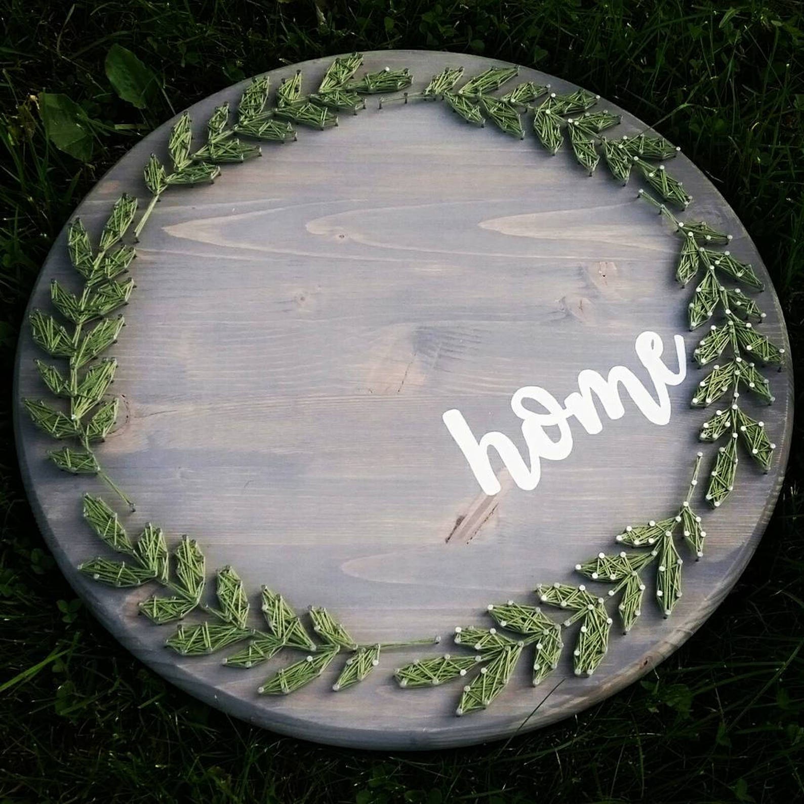 18in HOME String Art Round Circle String Art Home Decor | Etsy