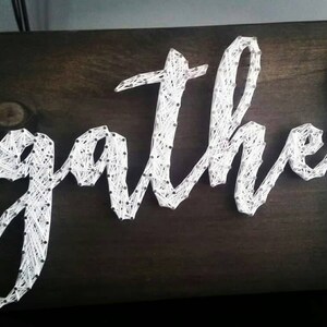Gather String Art Farmhouse Decor Gather Farmhouse - Etsy