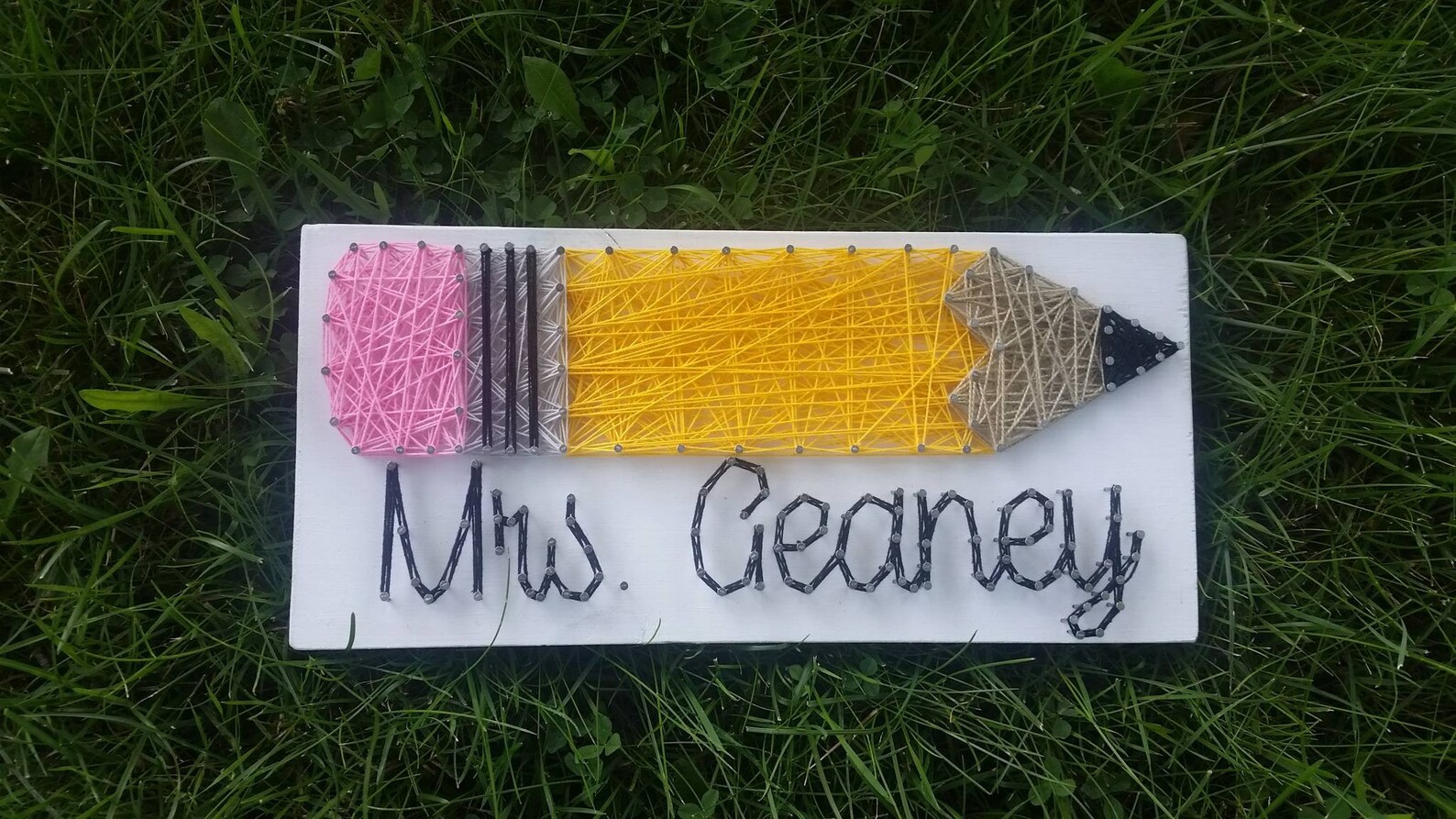 Teacher's Gift Custom Teacher String Art Pencil String - Etsy