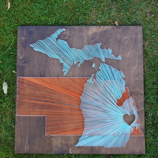 Two State String Art - Etsy