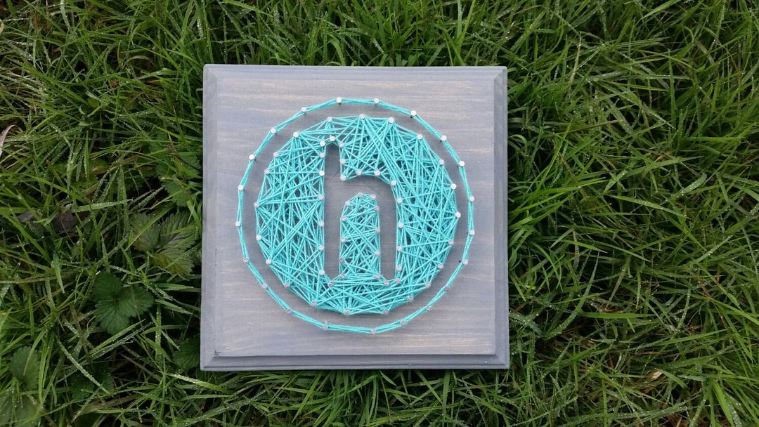 Single Initial String Art, Modern Initial for Gallery Wall, Initial Decor, Last Name Initial - Etsy