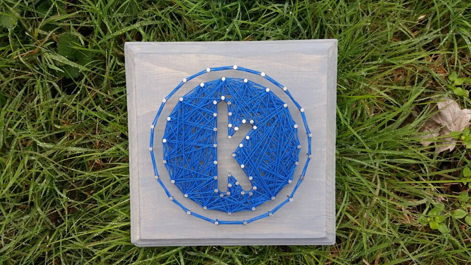Single Initial String Art Modern Initial for Gallery Wall - Etsy