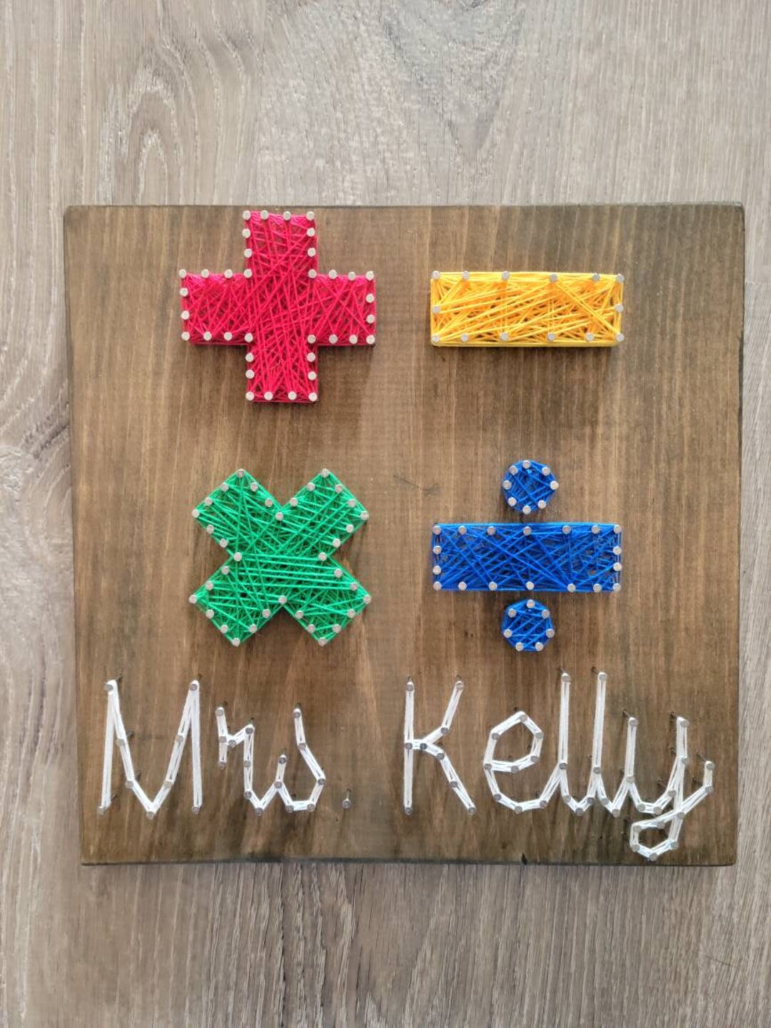Teacher's Gift, Custom Teacher String Art, Math String Art, Teacher ...
