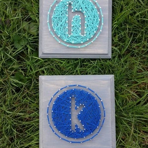 Single Initial String Art, Modern Initial for Gallery Wall, Initial Decor, Last Name Initial - Etsy