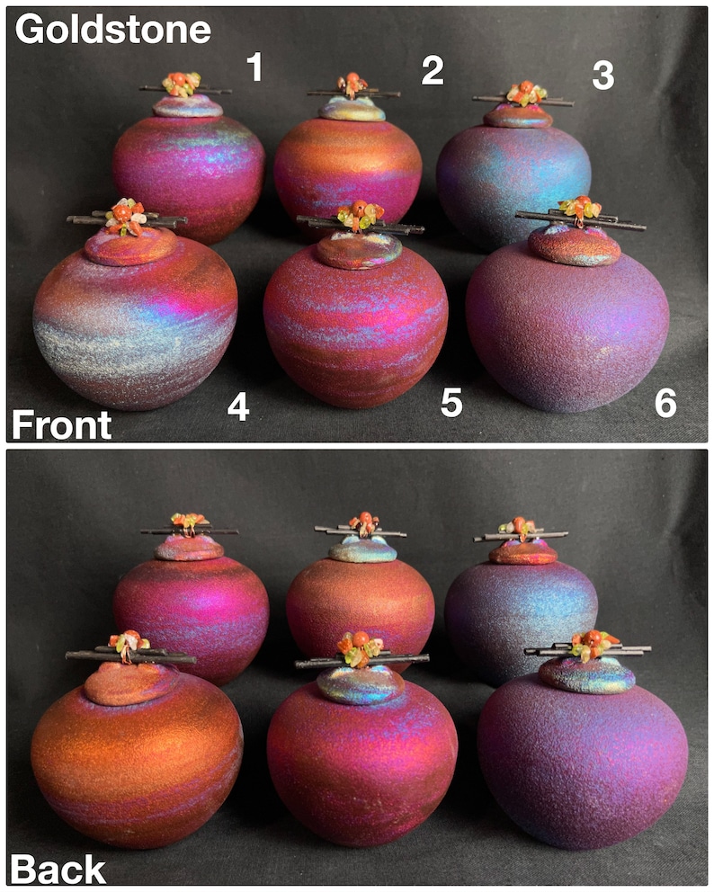 Small Raku Fetish Dream Catcher Jars With Copper Wire Paper Scroll ...