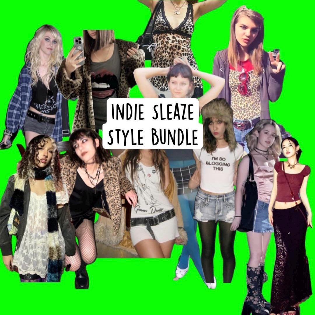 Indie Sleaze Style Bundle, Charlie XCX Fashion Secondhand Clothing ...