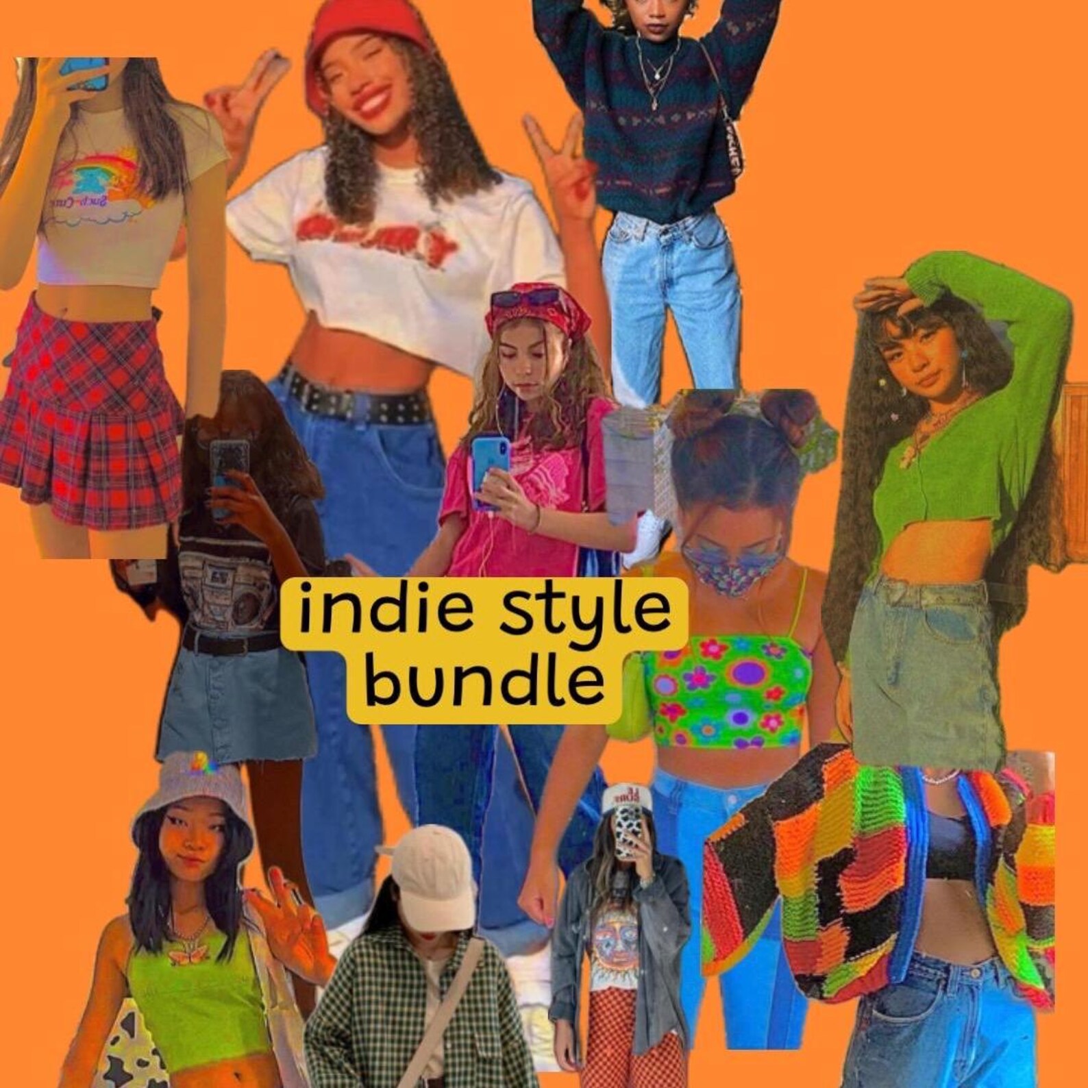 Indie Style Bundle, Indie Fashion Secondhand Clothing Mystery Bundle ...