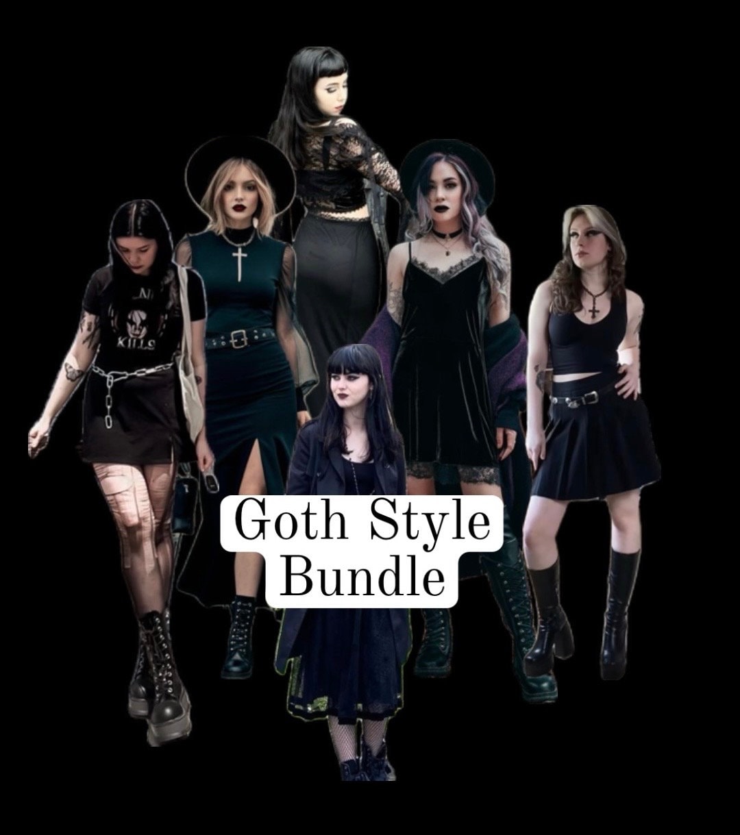 Vampire Goth Style Bundle, Secondhand Clothing Mystery Bundle, Personal ...