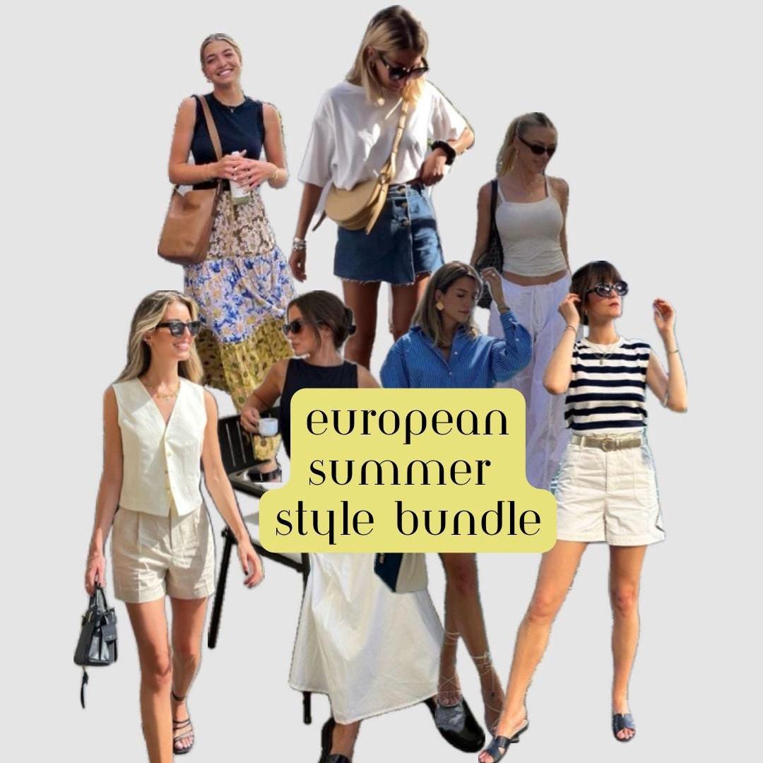 European Summer Style Bundle, French Vacation Secondhand Clothing ...
