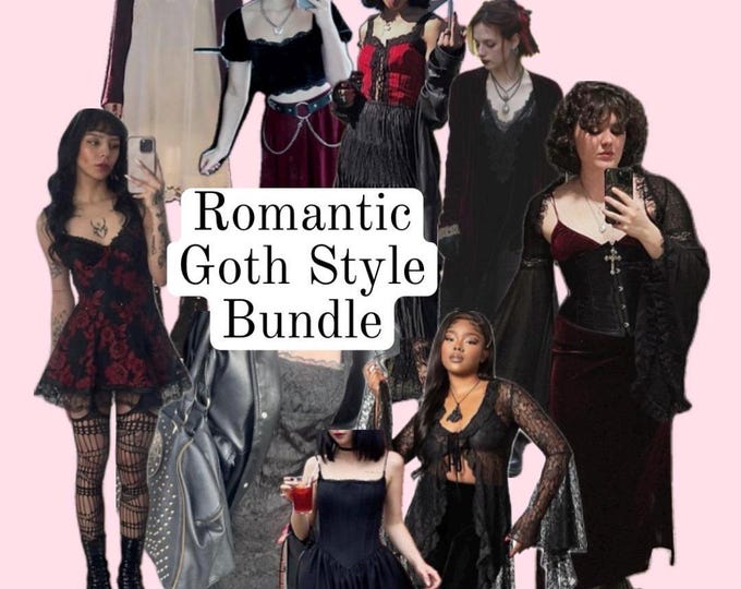Romantic Goth Style Bundle, Secondhand Clothing Mystery Bundle ...