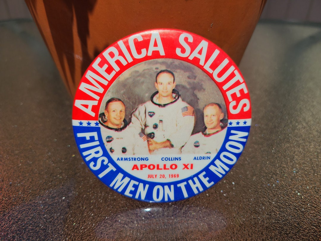 1969 Apollo XI Pin Back Button - Etsy