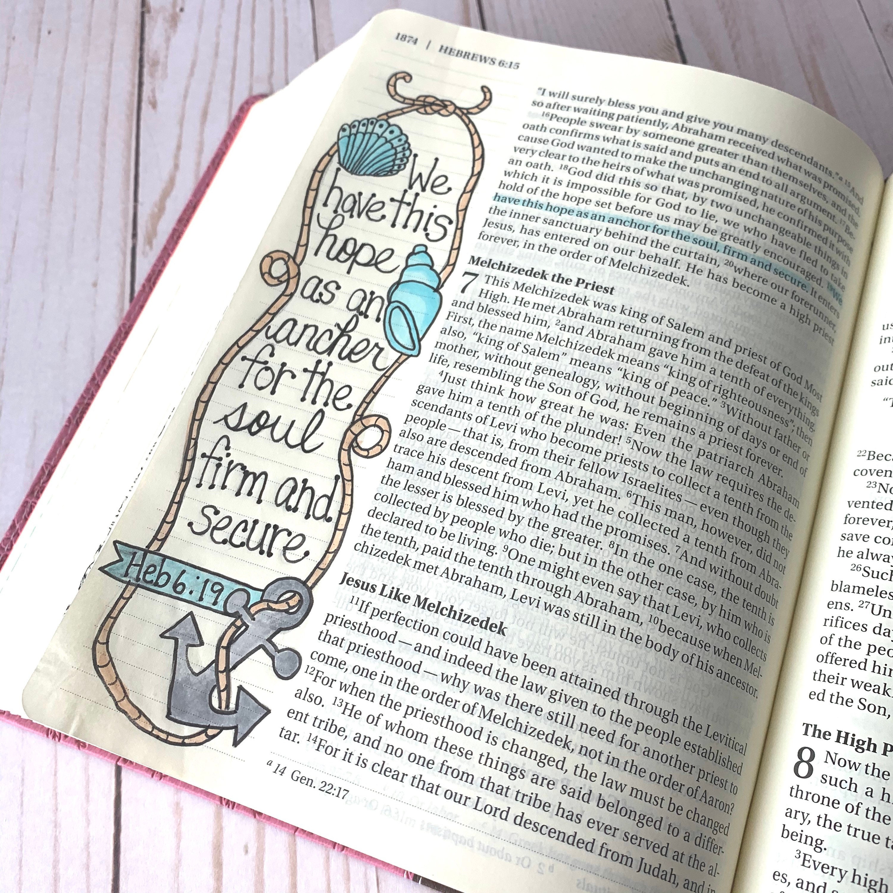 Bible Journaling Templates, Scripture Bookmarks, Printable Bible ...