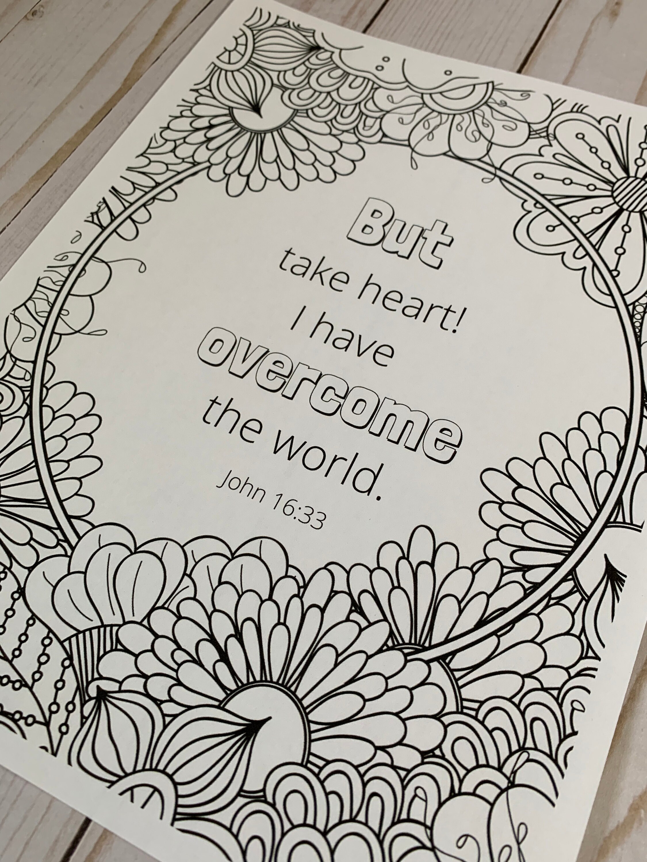 Printable Bible Verse Coloring Pages, John 16:33, Philippians 4-6, 1 ...